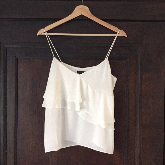 J. Crew | Tops | J Crew Ruffle Drapey Cami | Poshmark